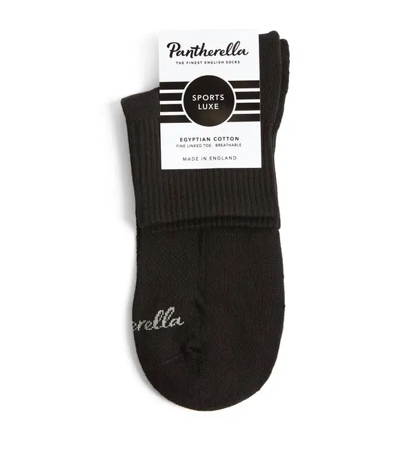 Pantherella Egyptian Cotton-blend Socks - Black
