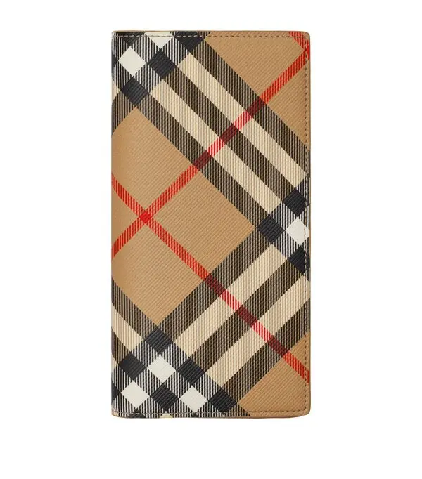 Burberry Check Continental Wallet - Beige