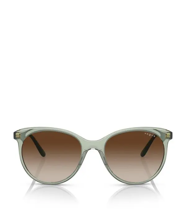 VOGUE Acetate Round Frame Sunglasses - Green