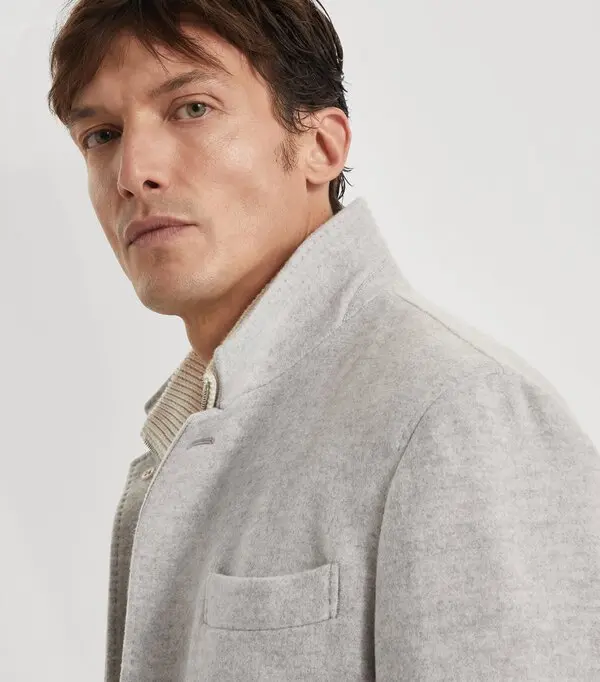 Brunello Cucinelli Cashmere Coat - Grey