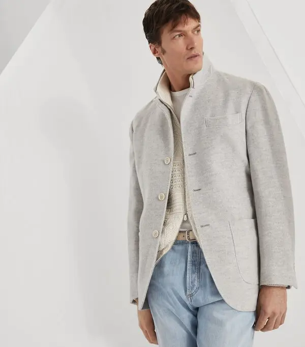 Brunello Cucinelli Cashmere Coat - Grey