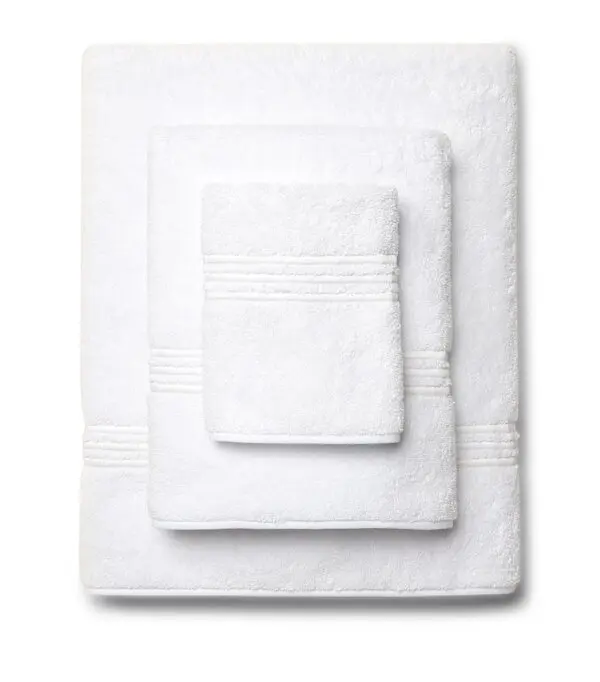 PRATESI Tre Righe Hand Towel - White
