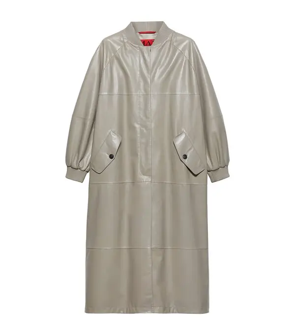 Max & Co. Leather Trench Coat