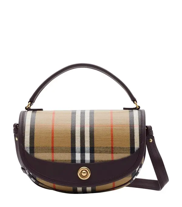 Burberry Canvas Highlands Cross-body Bag - Beige