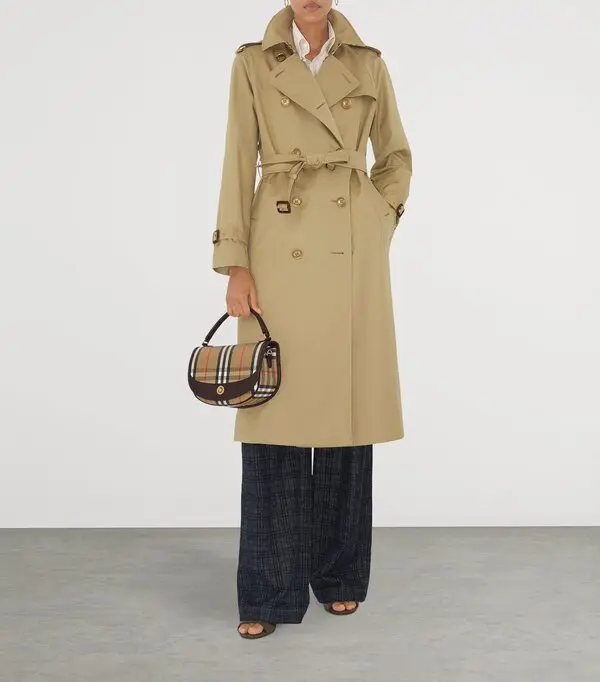 Burberry Canvas Highlands Cross-body Bag - Beige