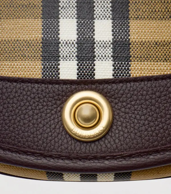 Burberry Canvas Highlands Cross-body Bag - Beige