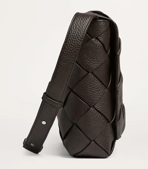 Bottega Veneta Large Leather Diago Cross-body Bag - Brown