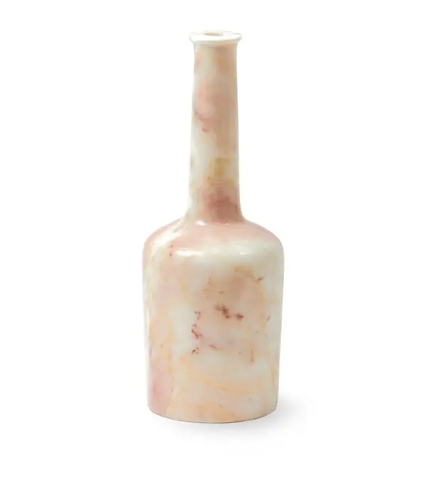 POLSPOTTEN Marble Heritage Candle Holder - Pink