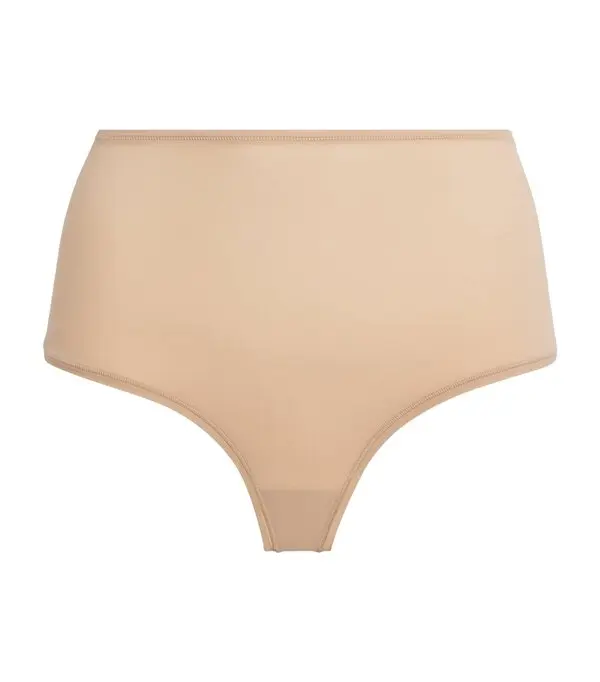 SKIMS Fits Everybody High-rise Thong - Beige