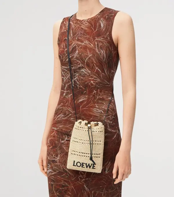 Loewe X Paula's Ibiza Raffia Pocket Bag