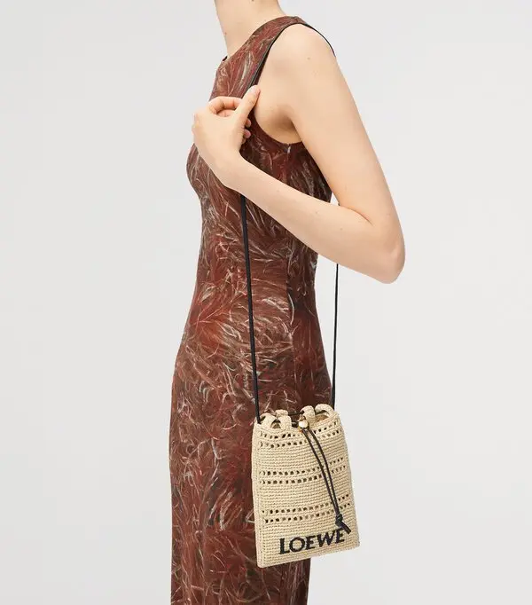Loewe X Paula's Ibiza Raffia Pocket Bag