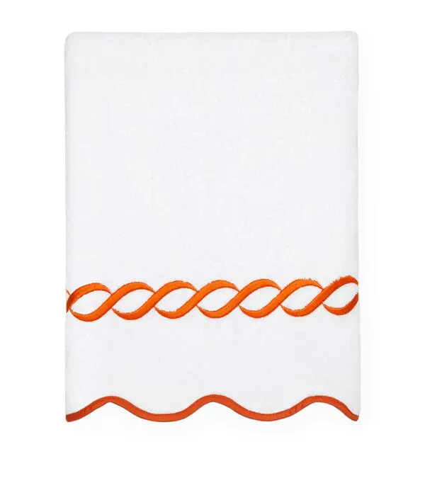 PRATESI Cotton Treccia Hand Towel - Orange