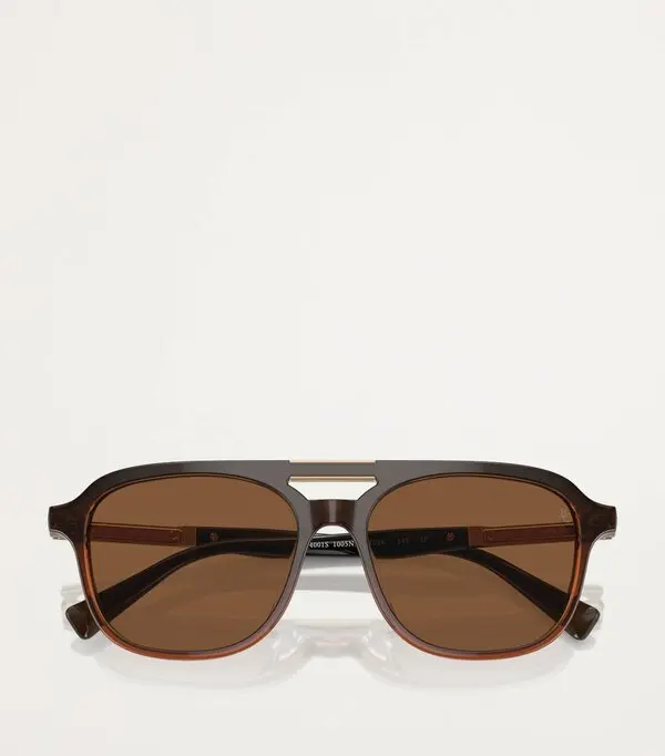 Brunello Cucinelli Acetate Bc4001s Sunglasses - Brown