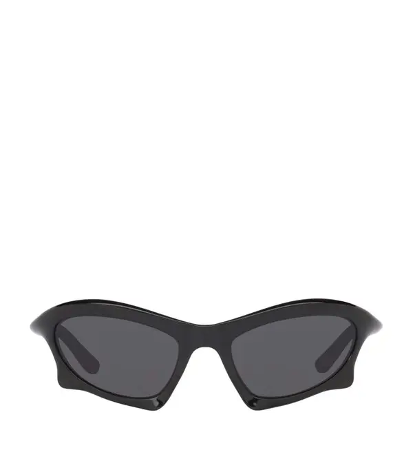 Balenciaga Rectangle Bb0229s Sunglasses - Black