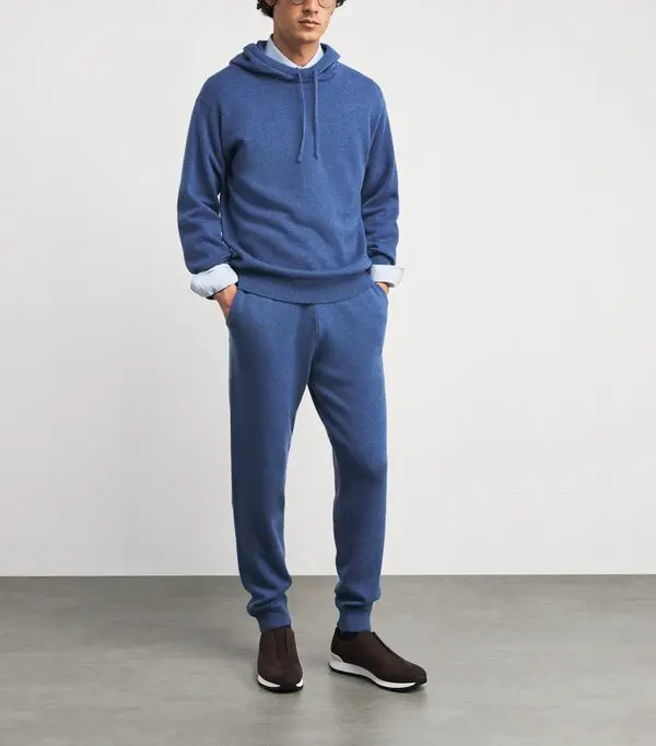 Harrods Cashmere Sweatpants - Blue