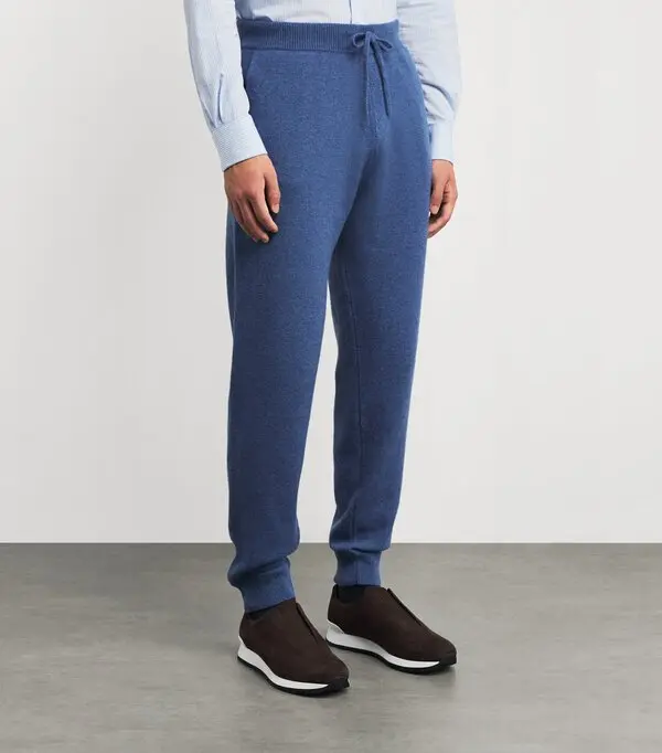 Harrods Cashmere Sweatpants - Blue
