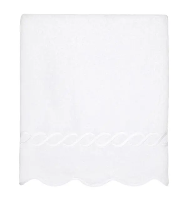 PRATESI Cotton Treccia Bath Towel - White