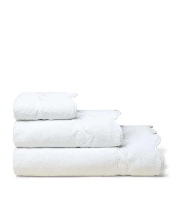PRATESI Cotton Treccia Bath Towel - White