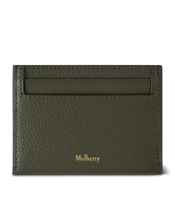 Mulberry Leather Continental Card Holder - Green