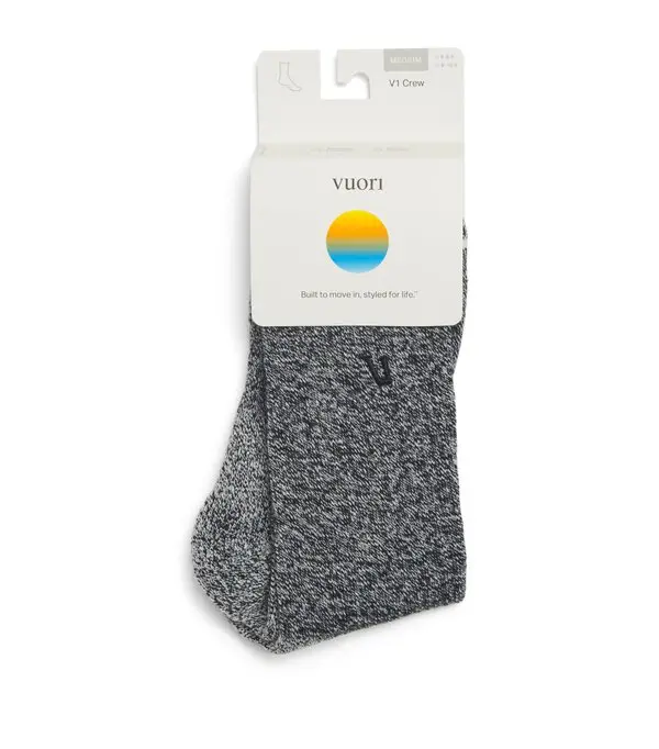 Vuori V1 Crew Performance Socks - Grey