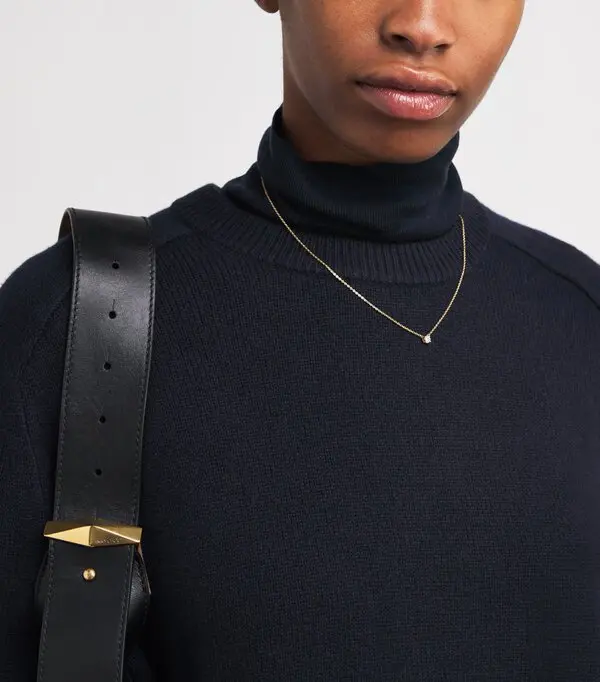 Soft Goat Cashmere Boyfriend Sweater - Navy