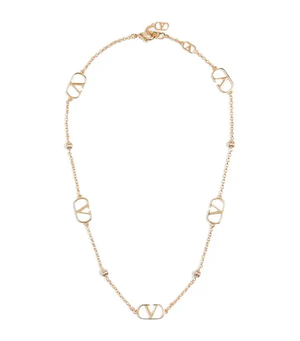 Valentino Garavani Vlogo Signature Necklace - Gold