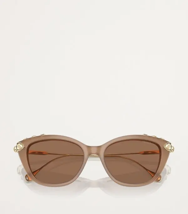 SWAROVSKI Embellished Sk6010 Sunglasses - Brown