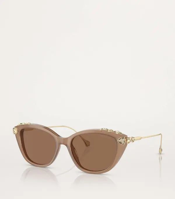 SWAROVSKI Embellished Sk6010 Sunglasses - Brown