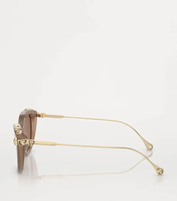 SWAROVSKI Embellished Sk6010 Sunglasses - Brown