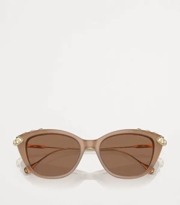 SWAROVSKI Embellished Sk6010 Sunglasses - Brown