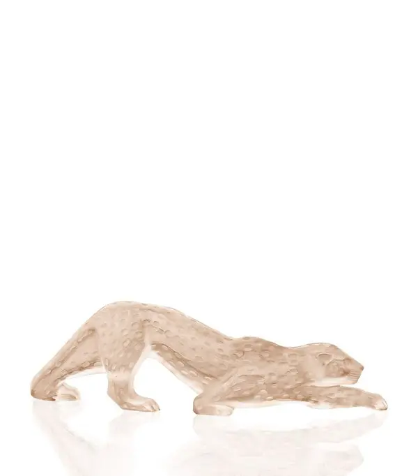 Lalique Zeila Panther Sculpture - Clear