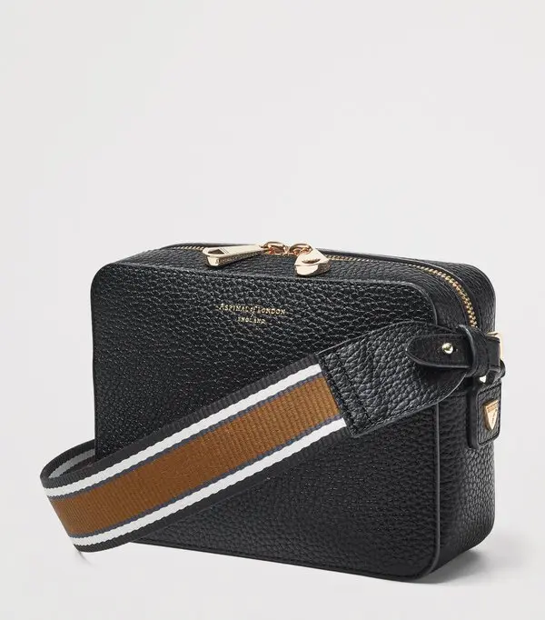 ASPINAL OF LONDON Leather Camera Bag - Black