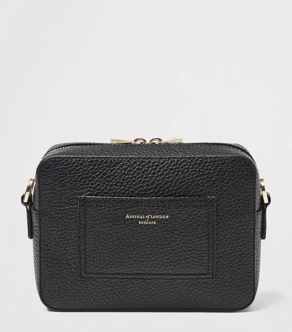 ASPINAL OF LONDON Leather Camera Bag - Black