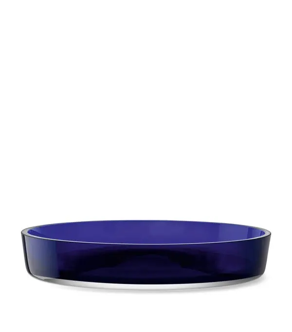 LSA INTERNATIONAL Glass Collective Low Bowl - Blue