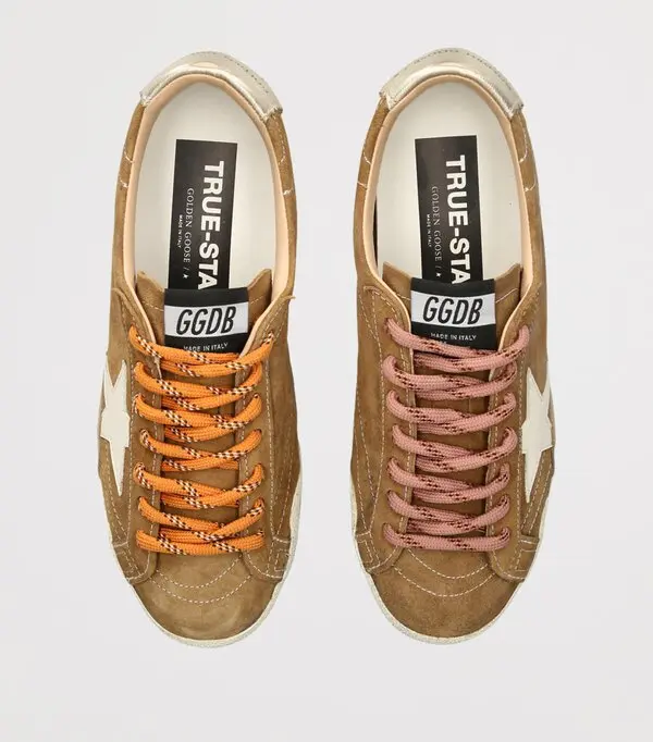 GOLDEN GOOSE True Star Suede Sneakers - Brown