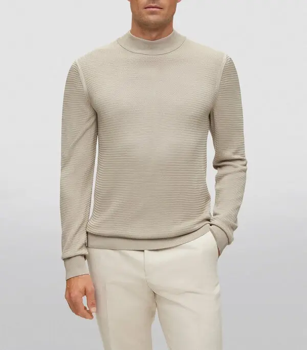 BOSS Silk Crew-neck Sweater
