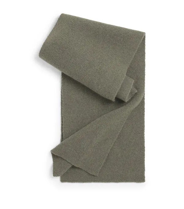 LE BONNET Lambswool Classic Scarf - Green