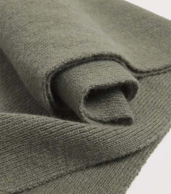 LE BONNET Lambswool Classic Scarf - Green