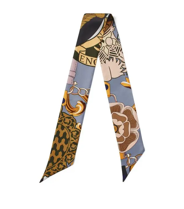 ASPINAL OF LONDON Silk Shield Skinny Scarf