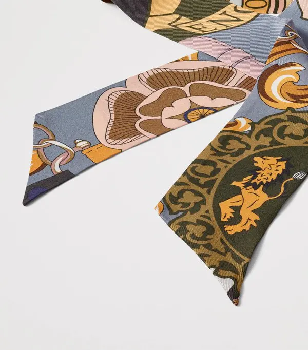 ASPINAL OF LONDON Silk Shield Skinny Scarf
