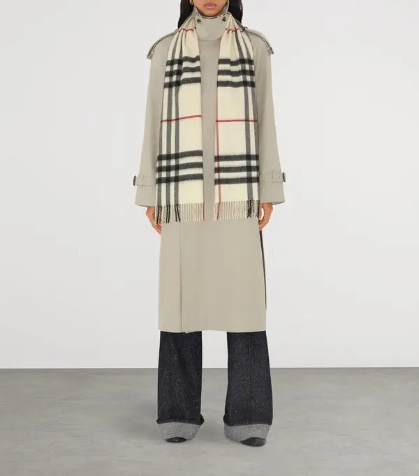 Burberry Cashmere Check Scarf