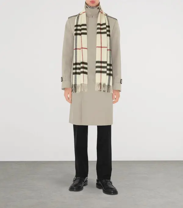 Burberry Cashmere Check Scarf