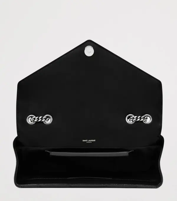 Saint Laurent Mini Matelassé Loulou Shoulder Bag - Black
