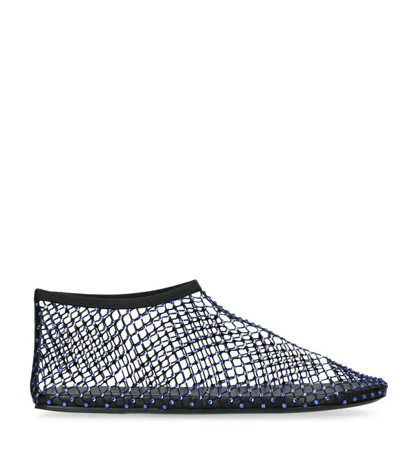 Christopher Esber Minette Embellished Ballet Flats - Blue