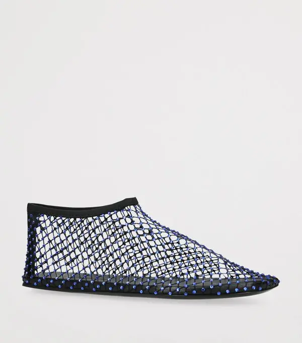 Christopher Esber Minette Embellished Ballet Flats - Blue