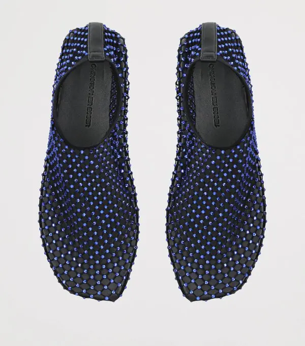 Christopher Esber Minette Embellished Ballet Flats - Blue