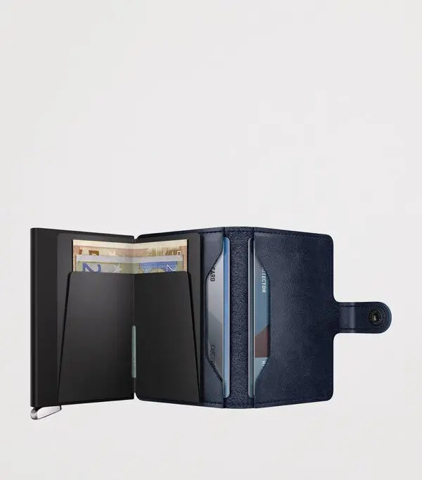 SECRID Basco Leather Miniwallet - Blue