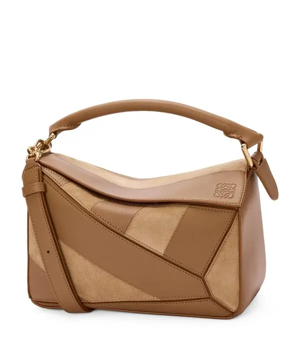 Loewe Small Leather Puzzle Edge Top-handle Bag - Brown