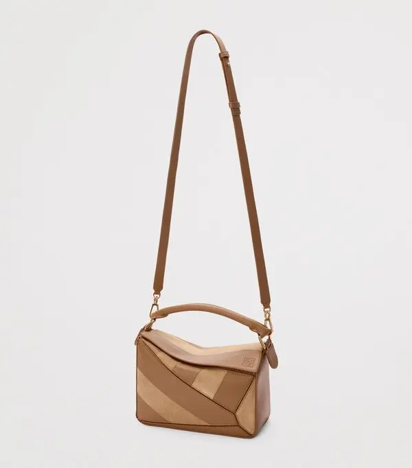 Loewe Small Leather Puzzle Edge Top-handle Bag - Brown