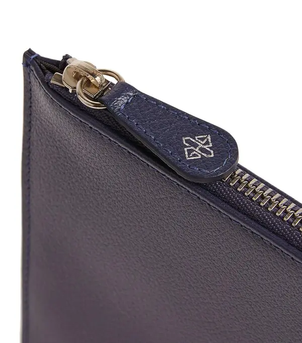 ETTINGER Leather Capra Travel Pouch - Blue